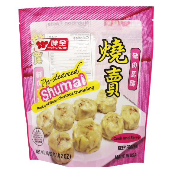 PRE-STEAMED SHUMAI PORK & WATERCHESTNUT - WEI CHUAN – West Lake Foods