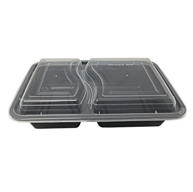 RECT. CONTAINER MICRO 2 COMPARTMENTS RP-2030B – West Lake Foods