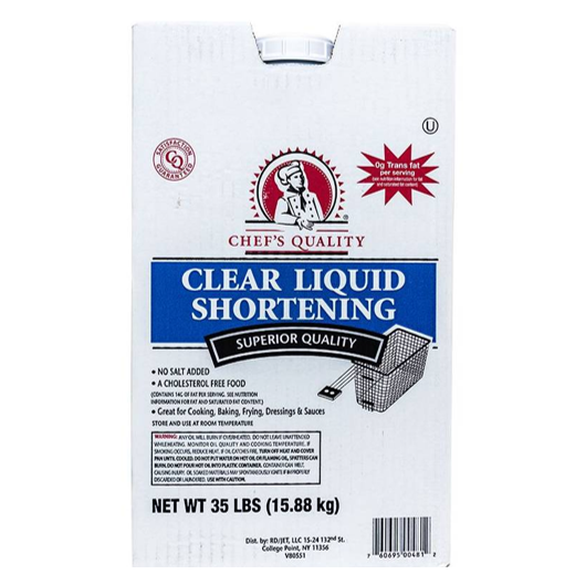 OIL CLEAR LIQUID SHORTENING - CHEF'S QUALITY – West Lake Foods